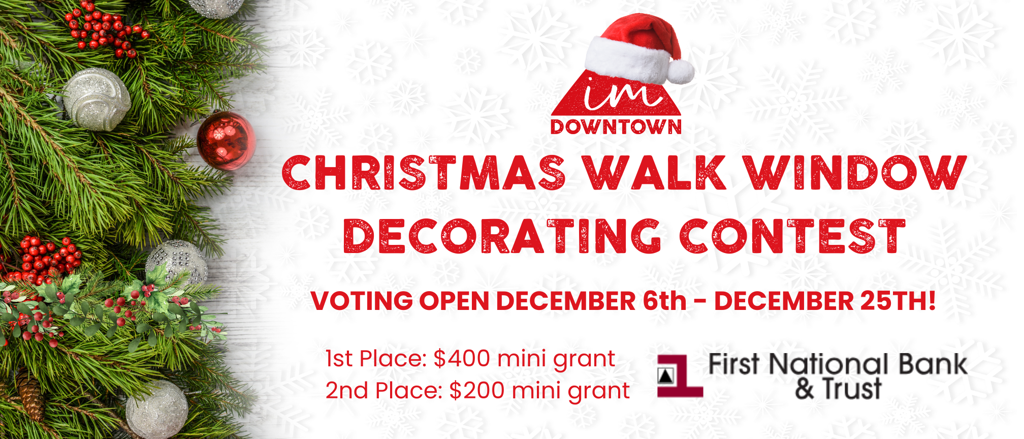 Christmas Window Decorating Contest – Downtown Iron Mountain, Michigan